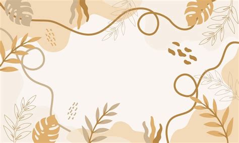 Premium Vector Floral Bacground Flat Design Template