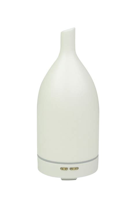 White Slim Ceramic Diffuser ANJALI Pure Essential Oils