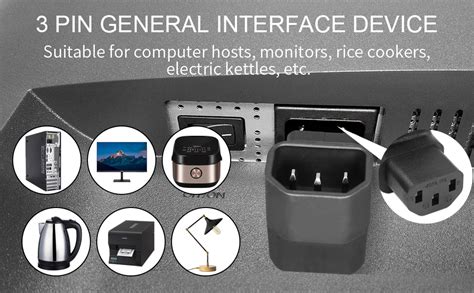 C14 To C13 Power Adapter Yacsejao 2pcs Iec320 C14 To C13 Right Angle Power Adapter 90 Degree C14