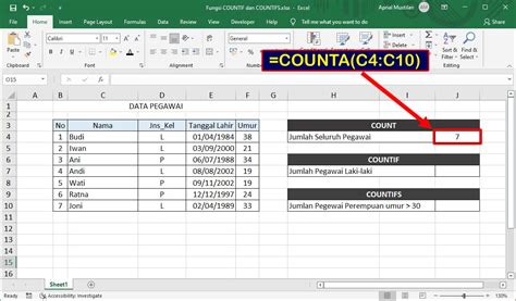 Cara Menghitung Jumlah Data Di Excel Amustilan