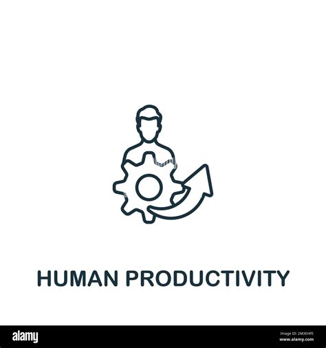 Human Productivity Icon Monochrome Simple Human Productivity Icon For Templates Web Design And