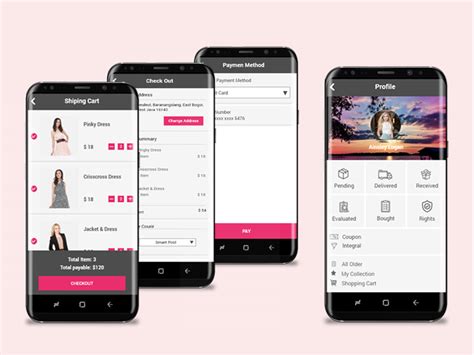 User Interface Android Design Girls Apps On Behance