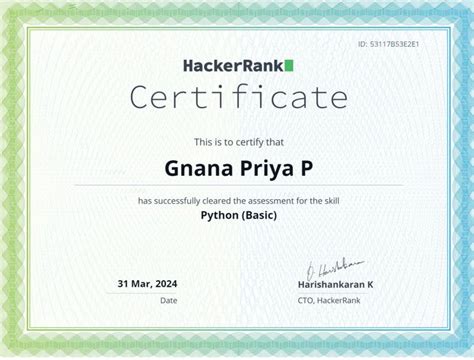 Gnana Priya P On Linkedin Excited To Share That Ive Earned My