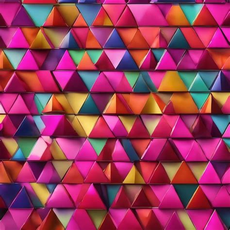 Premium Ai Image Isolated Of Triangle Matrix 3d Rendering