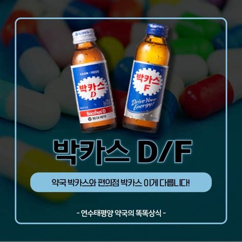 박카스d 박카스f 이게 다르다고 약사가 알려주는 약국 박카스와 편의점 박카스 차이 네이버 블로그