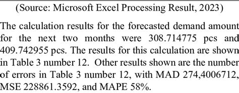 Forecasting Calculations With MAD MSE And MAPE Errors Download Scientific Diagram