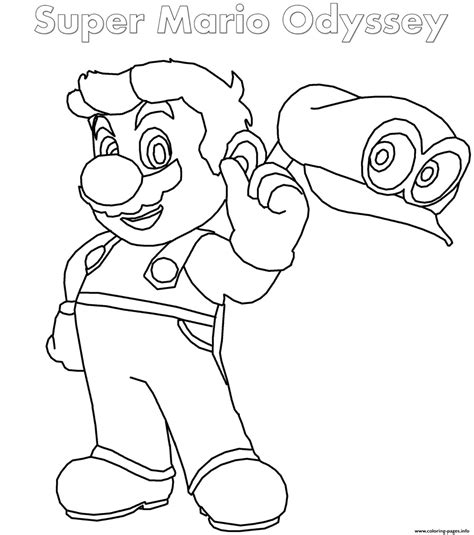 Super Mario Odyssey Luigi Coloring Pages Coloring Pages