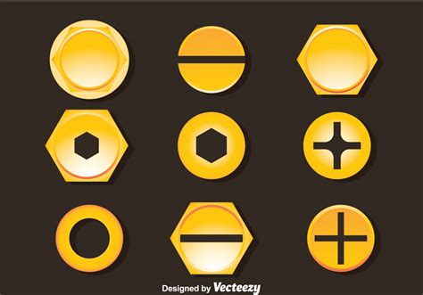 High Quality Bolt Head Clip Art For Creative Projects