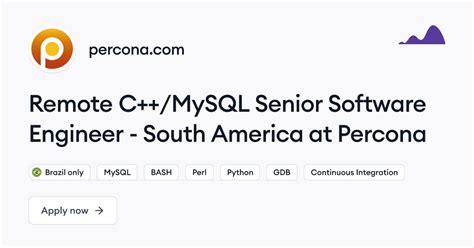 Himalayas On Linkedin Percona Remotework Remotejob Workfromhome Mysql Bash Perl Python