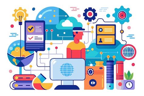 Premium Vector Abstract Representations Of Machine Learning