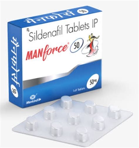 Manforce 50 50mg Sildenafil Tablets Health Point