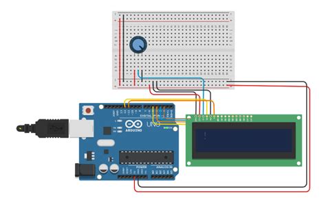 Circuit Design Liquid Crystal Display Scroll Display Tinkercad