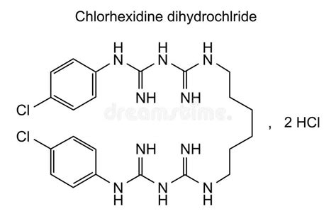 Chlorhexidine Dihydrochloride Stock Illustrations 1 Chlorhexidine Dihydrochloride Stock