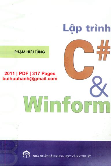 Lập Trình C And Winform Nxb Khoa Học Kỹ Thuật 2011 Phạm Hữu Tùng 317 Trang Sách Việt Nam