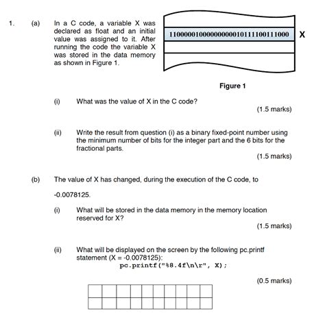 Solved In A C Code A Variable X Was Declared As Float And Chegg Com