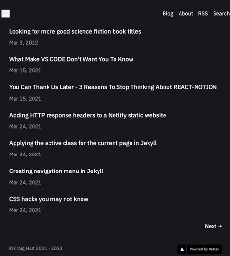 Open Source Free Next Js Blog Templates Starters