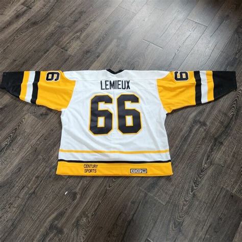 Pittsburgh Penguins Mario Lemieux Byrons Hockeyland Game Worn