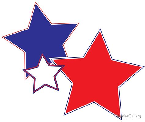 Red White And Blue Stars Printable