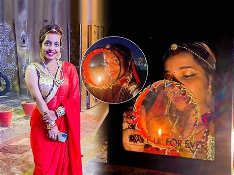 स्वतशीच लग्न करणाऱ्या क्षमा बिंदूने साजरी केली करवा चौथ कशी पाहा