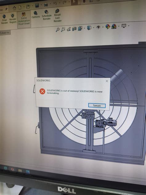 Render Problem Rsolidworks