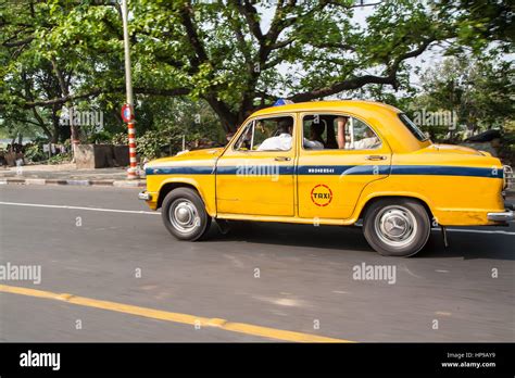 Yellowtaxiambassadorcarkolkatacalcuttawestbengalwest Bengal