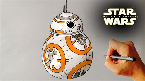 How To Draw The Cute Bb 8 Droid From Star Wars The Force Awakens