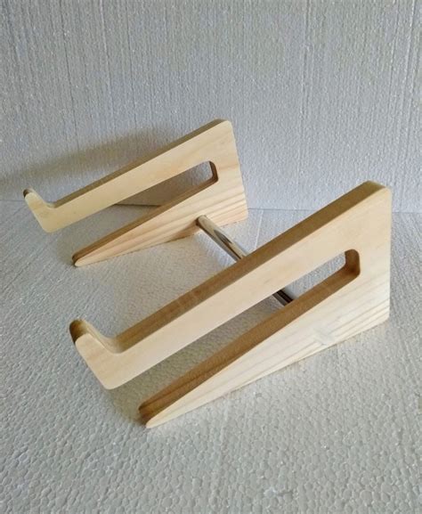 Soporte Base Para Laptop De Madera Ergonómico S 58 00 En Mercado Libre