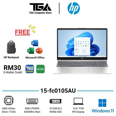 Hp Laptop Fc Au Fc Au Amd Athlon U Gb Lpddr Gb Ssd Display