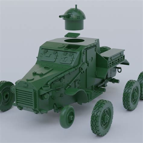 3d Printable Artillery Tractor Laffly S15toe France Ww2 By Wargame3d