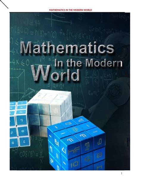 Mathematics In The Modern World Module Pdf Pdf