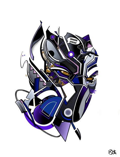 Portrait Of Black Panther 8th Project R Marvel