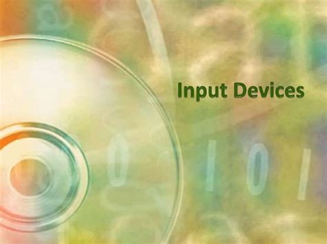 Computer Fundamentals Input And Output Devices Ppt
