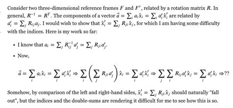 Solved Consider Two Three Dimensional Reference Frames F And