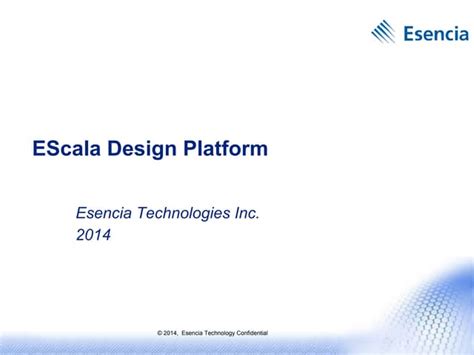 E Scala Design Platform Ppt