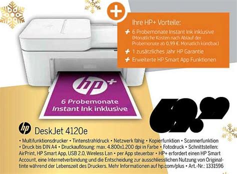 Hp Deskjet E Multifunktionsdrucker Angebot Bei Medimax Prospekte De