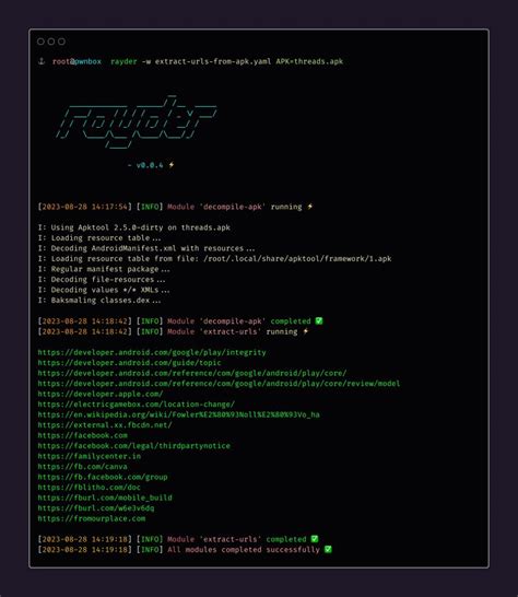 Devansh Batham On Linkedin ⚡️ Extract Urls From An Apk Using Rayder