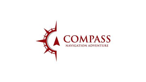 Compass Navigation Logo Company Name 19849419 Vector Art At Vecteezy