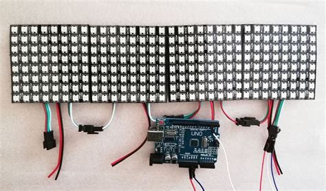 Ws2812b Digital Panel 5050 Rgb Matrix Flexible Screen 32x8 Kaufen Auf