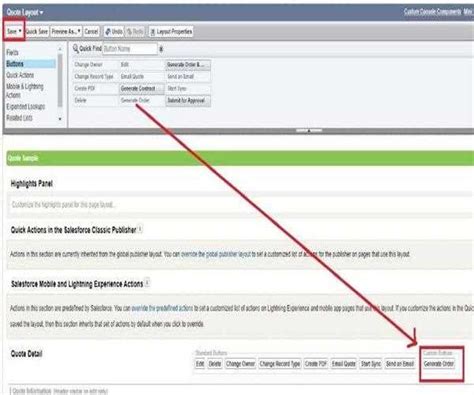 Salesforce Email Quotes