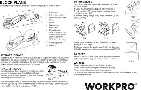 Workpro W052002 Block Plane User Manual