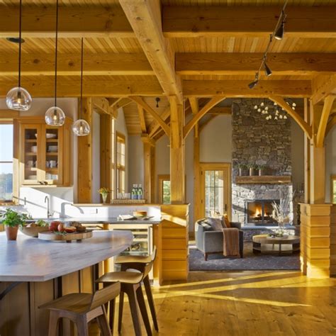 Rustic Timber Frame Home — Peregrine Designbuild