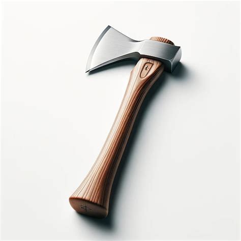 Premium Photo Wooden Axe On White Background