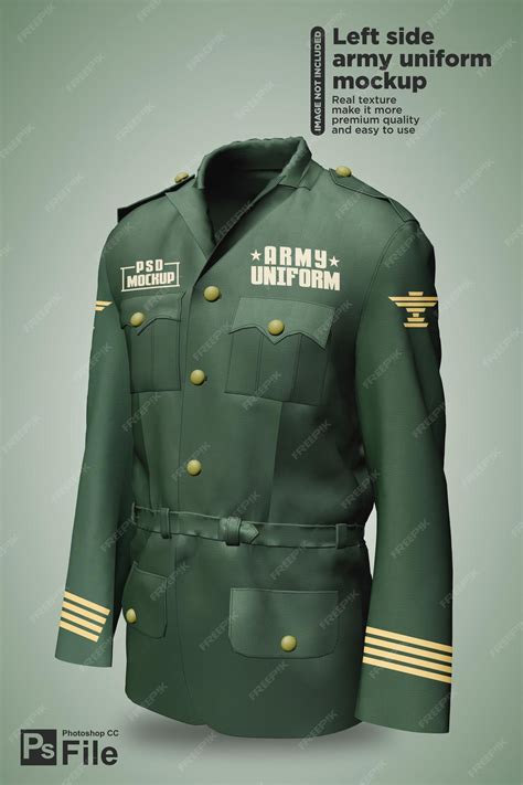 Premium Psd Army Uniform Mockup