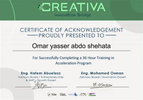 Omar Yasser On Linkedin Creativahubmansoura Acceleration Business