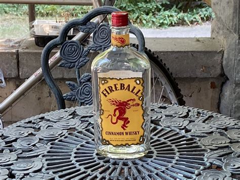 Fireball Whiskey Back Of Bottle