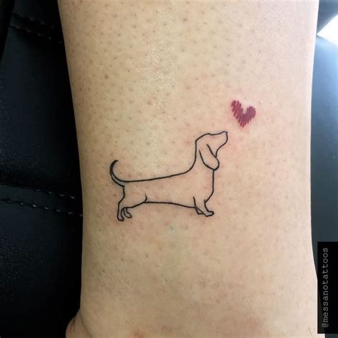 Dachshund Tattoo Dachshund Tattoo Tattoos Pawprint Tattoo