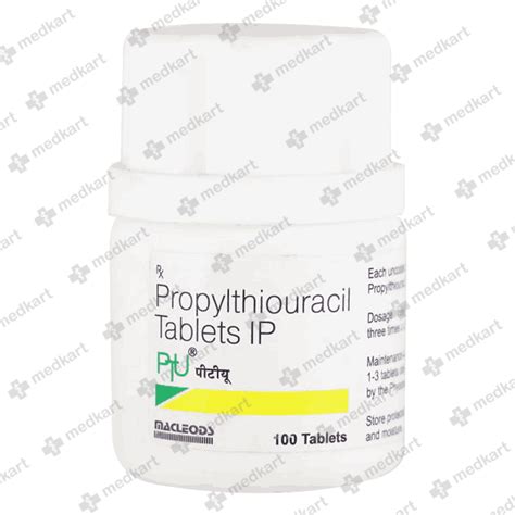 Ptu 50mg Tablet 100s Price Composition And Generic Alternatives Medkart
