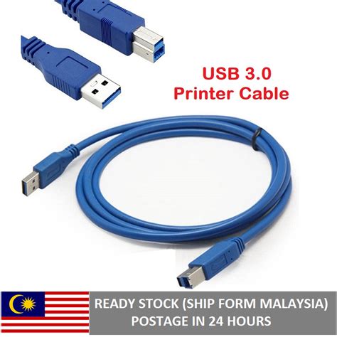 Usb 30 Printer Cable Type A Male To Type B Male Superspeed Usb Cable For Hard Disk Drive