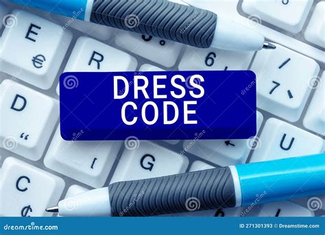 Text Showing Inspiration Dress Code Word For An Accepted Way Of Dressing For A Particular