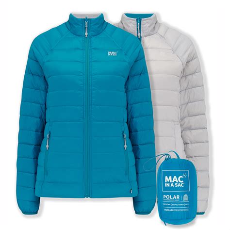 Mac In A Sac Polar Reversible Down Jacket Womens Soft Grey Light